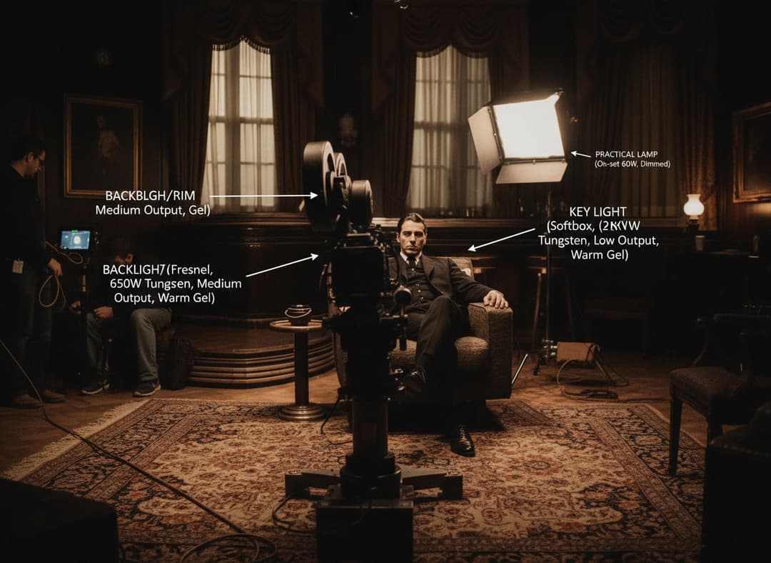 Lighting Diagram Generator - Film BTS Lighting Analysis
