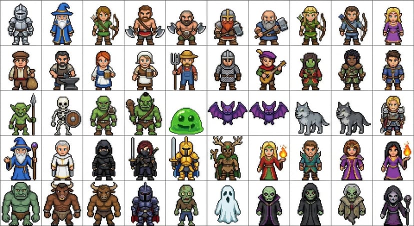 Batch Pixel Art Generator for Game Sprites | Nano Banana Pro